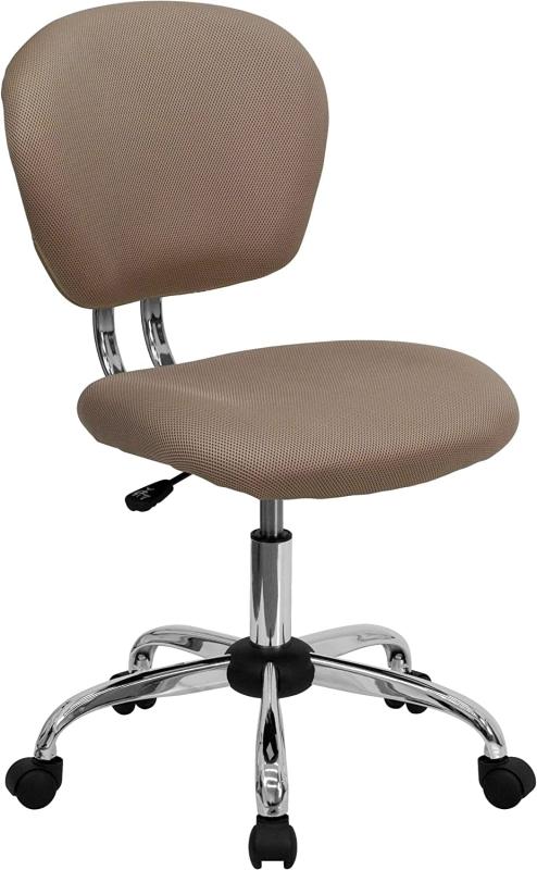 Flash Furniture Mid-Back Mesh Padded Swivel Task Office Chair with Chrome Base