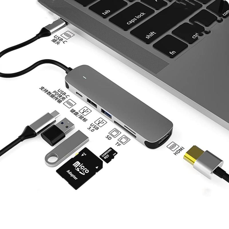 USB type c ハブ【Vester】type-c 変換アダプタ8-in-1ドッキングステーション 8ポートhdmi 4k@30hz解像度 USB 3.0高速ポート*3 SD/Micro SD カードリーダー AUDIO.35mm ポー...