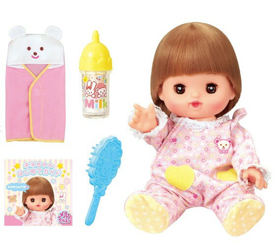 おねんねをすると目を閉じて起きると開ける、メルちゃんのいもうとネネちゃん。メルちゃんのおようふくやパーツが全て使うことができます。 ★セット内容 ネネちゃん本体（おむつ付）、ベビーオール、ブラシ、ミルクびん、おくるみ、はじめてガイド ★対象...