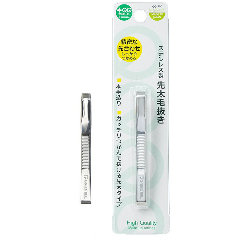 ガッチリつかんで抜ける幅約5.5mmの先太タイプ 精密な先合わせでお肌に安心な仕上がりです。　 先端がフラットで細かく短い毛や太い毛もしっかりつかめます。　 握りやすさを考えた手が疲れにくく使いやすい形状のグリップ。　 　 商品全長：74m...