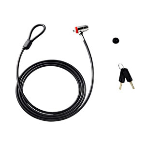 ディスクシリンダータイプのセキュリティ。パソコンを盗難から守る。【特長】●ノート・デスクトップパソコンなどのセキュリティスロットに簡単に取り付けできます。●ディスクシリンダータイプなので、ピッキングでは簡単に開錠できません。●別途マスターキ...