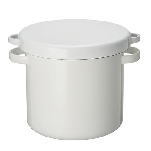 野菜やお米の保存、漬物や味噌つくりにも使えるシンプルな保存容器。平らな蓋はスタッキングでき、上にものを置く事もでき、トレイとしても使えます。シール蓋（EVA樹脂製）付き■容量目安お米：3.5kg梅漬け：1～2kgラッキョウ：2kgぬか漬け（...