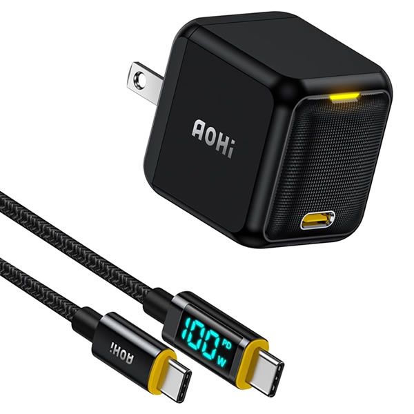 最大出力65Wのtype-C急速充電器と、PD対応のtype-Cケーブルのセットです。※仕様は予告なく変更される場合があります。※一部、別カラーの画像を使用しております。■ステータスライト「目に見える」充電で、今の充電状態を「黄／青／緑」の...