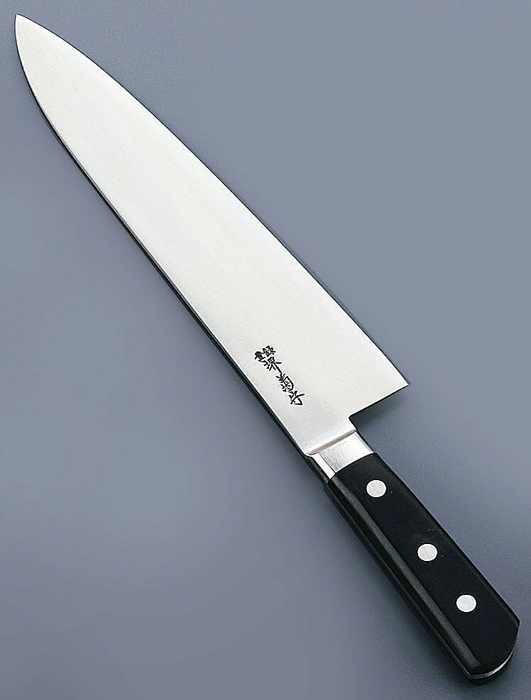 商品説明商品名：堺菊守日本鋼（口金付）洋出刃 27cm品番：AKK5804サイズ(cm),全長(mm),質量(g),背厚(mm)27,405,400,3.8JANコード：4582226891069仕様：27cm商品説明堺菊守 日本鋼(口金付...