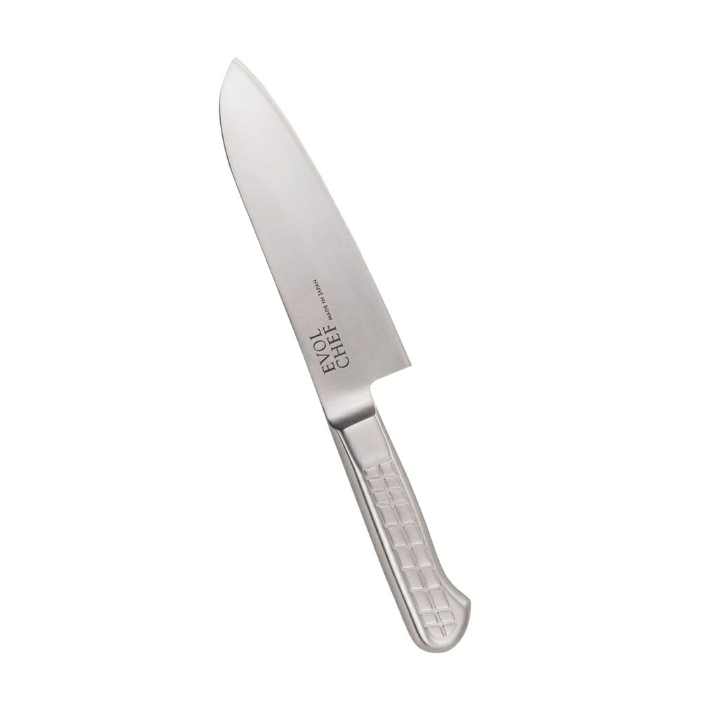 商品説明商品名：エボルシェフ 三徳　17品番：AEB0401サイズ：全長(mm)297JANコード：4901601200157素材：刃体:ハイカーボンステンレス刃物鋼原産国：日本商品詳細EVOLCHEF(エボルシェフ)シリーズ●ステンレスの...