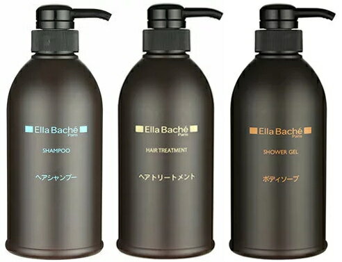 エラバシェ ヘアシャンプー 3 500mLと エラバシェ ヘアトリートメント3 500mL とエラバシェ ボディソープ 3　500mL （ボトルセット） 成分：水、ココイルメチルタウリンNa、コカミドDEA、オレフィン（C14-16）スルホ...