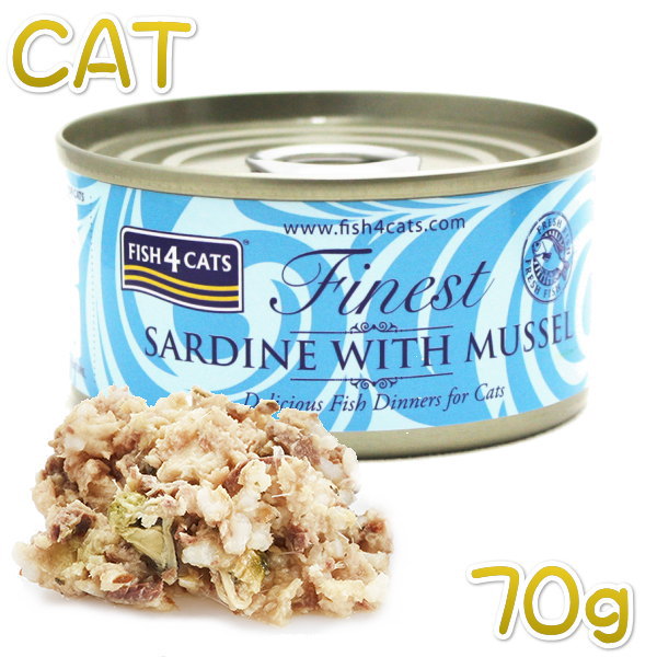 フィッシュ4キャット 猫缶シリーズは、ツナ（イワシ）ベースに高品質な副材と、食感を良くするためにライスに加え栄養抜群のフィッシュスープのみという贅沢な缶詰シリーズです。 ※最短賞味期限表記についてタイトルに表示の賞味期限は、弊社在庫の最短期...