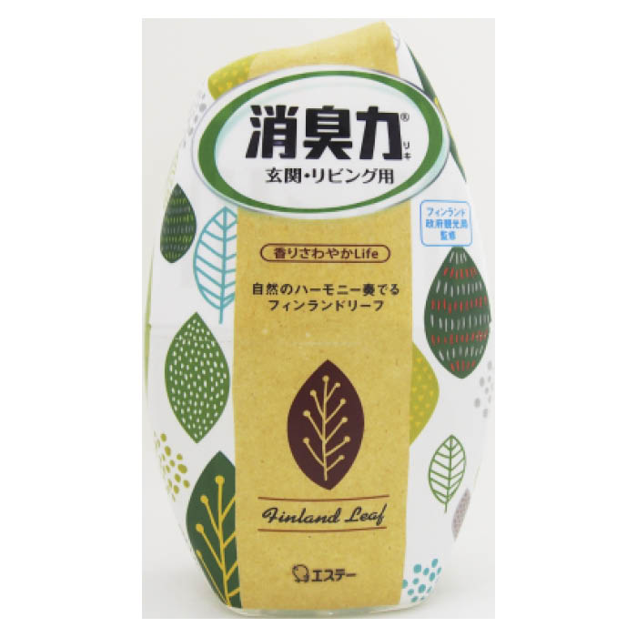 [特長]:■しっかり消臭、ずっと香る[仕様]:■内容量:400ml■使用期間:約2～3カ月持続します。(使用状況により異なります。)■用途:室内(玄関・リビング用)消臭・芳香剤■香り:フィンランドリーフの香り■成分:無機系消臭剤、香料、界面...