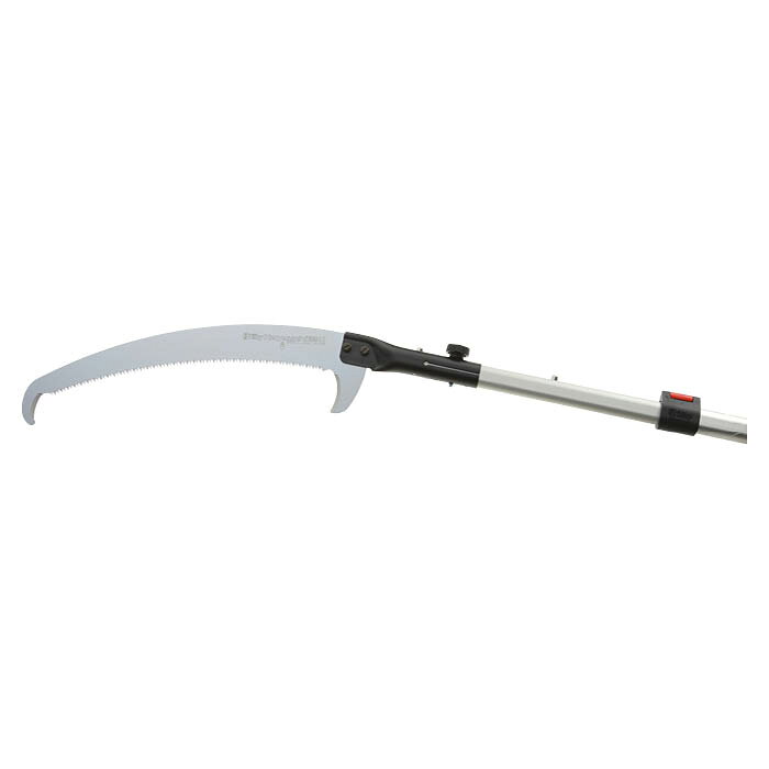 ■国内ブランドSilky製高枝のこぎり。■●収納時2.380×235×50mm 使用時4.940×230×50mm ●刃渡り390mm ●6.5枚目／30mm ●切幅2.3mm ●2.650g