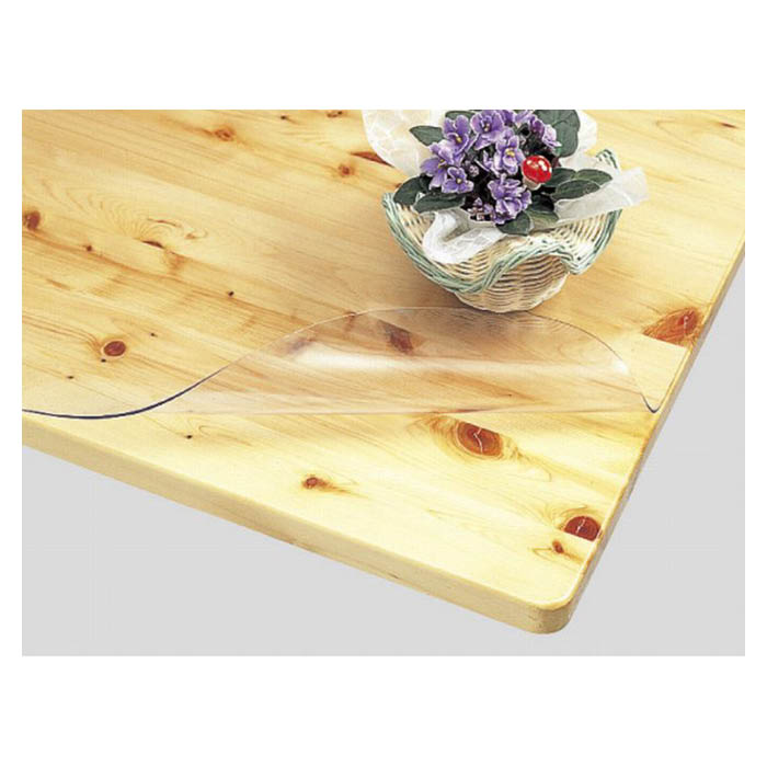 【仕様】■サイズ：約75cm×120cm 1.0mm■材質：（表面）塩化ビニール樹脂【特徴】■完全防水■テーブルの汚れ防止に■厚みがあるので、デスクマットとして