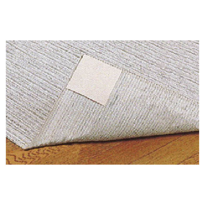 【仕様】■サイズ：約10cm×10cm 8枚■材質：（基材）ポリエステル （吸着面）アクリル発泡体 （粘着面）アクリル系【特徴】■マットに貼って使用するタイプ■ミクロの吸盤でカーペットやマットのズレを防ぎます
