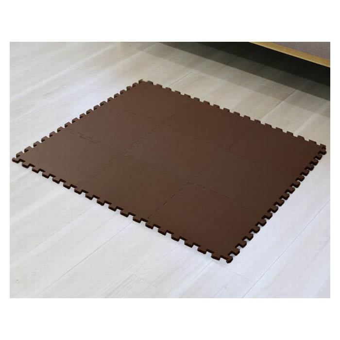 【仕様】■サイズ：約30cm×30cm 12mm 9枚■材質：PE樹脂【特徴】■クッション性がありますので、防音対策として使用できます■床のキズ防止として使用できます■ジョイント式で簡単に設置できます