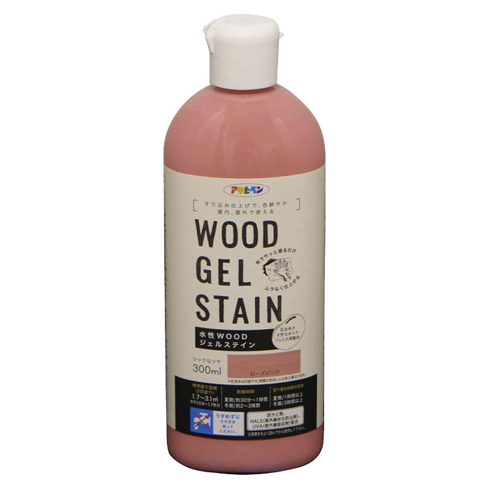 [特長]：■布ですり込むように仕上げるジェルタイプの塗料です。■豆由来の天然ジェル化剤を配合しているので、塗りやすく、ムラになりにくく、きれいな仕上がりになります。■木目を生かした美しいステイン仕上ができ、日光や雨に強く耐候性が優れています...