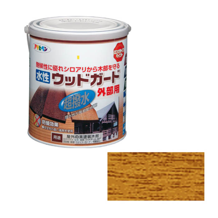 ログハウス・ウッドデッキ・バルコニー・ベンチ・雨戸・羽目板・板壁など屋外の未塗装木部。ラティス・トレリス・プランターなど未塗装のガーデン用木製品。