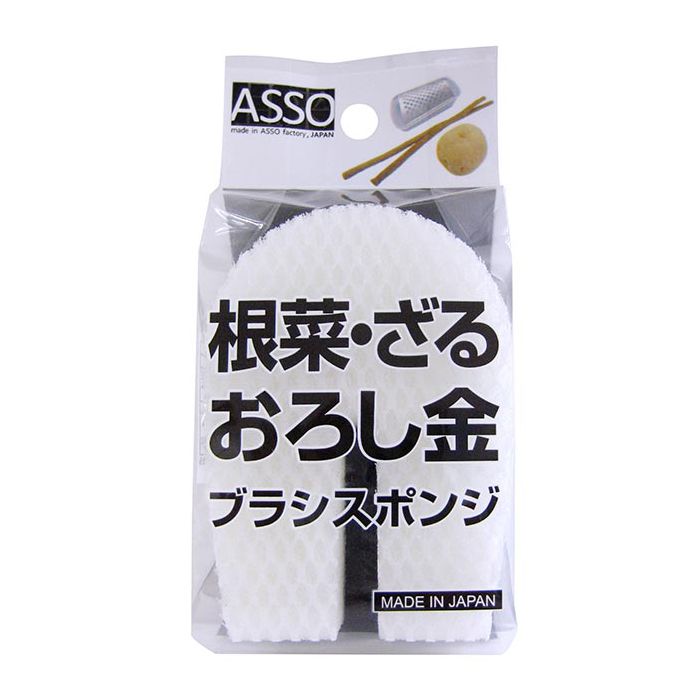 [特長]:■洗いにくかったおろし金が洗える！■毛足6mmのナイロンブラシが根菜洗いにも適します。[用途]：■ブラシ面：おろし金の洗浄や根菜に付いた泥などの汚れ落としに便利■ソフト不織布面：やわらかい部分の汚れ落としに便利です[仕様]：■材質...