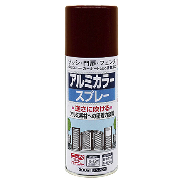 [特長]： ■カラーアルミ建材を手軽に美しく補修や塗り替えができます。■密着力、耐久性に優れていますので、長期間アルミ建材を腐蝕から守ります。■逆さにも吹き付けできる特殊ノズル仕様なので、複雑なところも塗装しやすくなっています。[用途]：■...