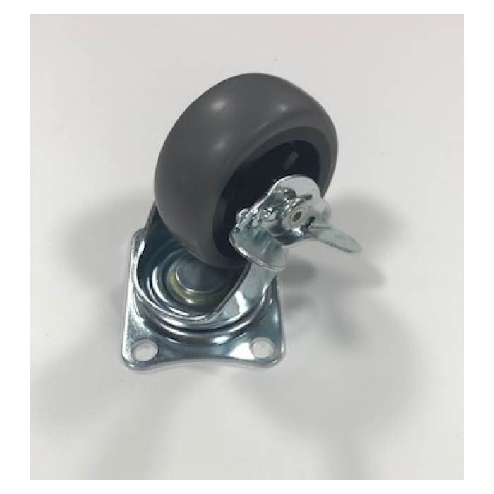 車輪：エラストマー。[仕様]:■車輪サイズ　65mm■耐荷重　30kg■取付高　65mm■形状　自在■ストッパー　有り■取付穴径　6.5mm[用途]:■エラストマー材質で色移りしない■硬質車輪に無いソフトで静かな走行性能【入数:1】
