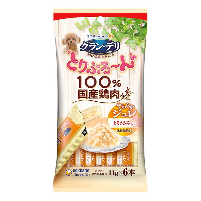 [特長]：■100％国産鶏肉を使用しました!■ 原産国は日本■着色料や発色剤不使用■ジュレタイプ、ムースタイプ、ゼリータイプなど、お好みに合わせてご使用になれます■ コミュニケーションに挑戦■ 食べ悩み対策にも! ひんやりおやつでも! お薬...