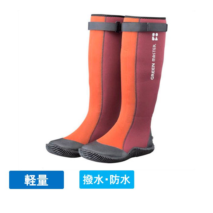 [特長]:■オシャレで軽く、伸縮性のよい長靴です。■防水加工により、濡れた足場でも安心してご使用いただけます。■独自開発のグリップ底により、足場に跡が残りにくく、高いグリップ力を発揮します。■柔らかく脱ぎ履きのしやすいフィット感のある長靴で...