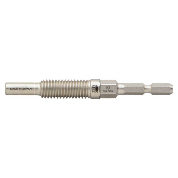 [特徴]：■電動インパクトドライバーで本体打込式アンカー抜きに。[仕様]：■刃先：M12×50■全長(mm)：100■適合アンカーサイズ：M12×50■ボルスターサイズ：H10■シャンク径：6.35mm[材質／仕上]：■合金鋼[原産国]：日本