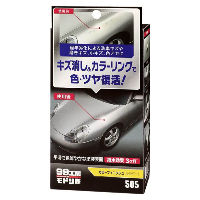 [特長]：■経年劣化による塗装表面にできた洗車キズや磨きキズ、小キズや色あせをワックスがけ感覚で復活できます。■くすみの原因となる無数の細かい浅いキズを「超微粒子コンパウンド」で研磨すると同時に「超微粒子カラー顔料」を充填、新車時のように美...