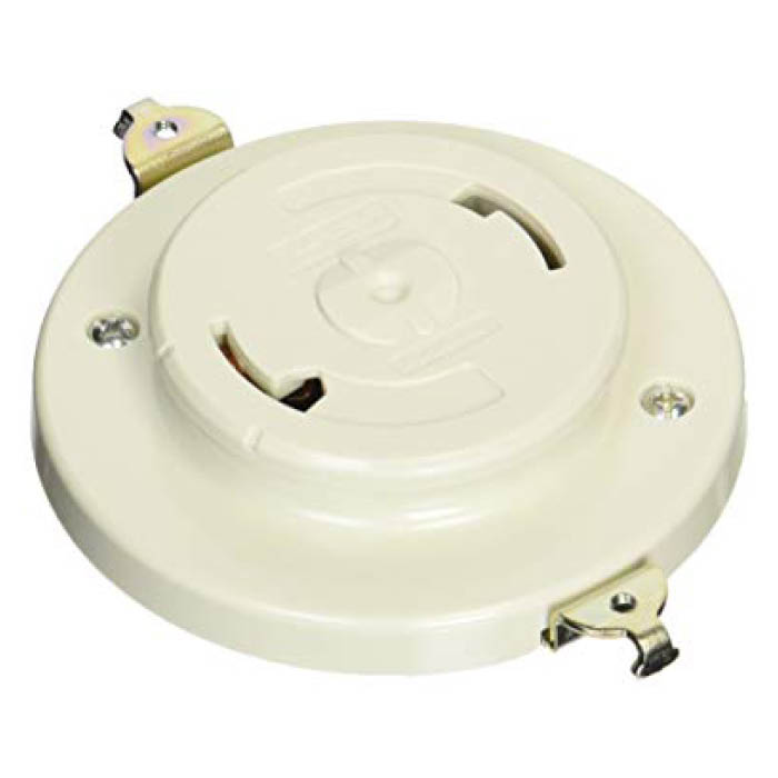 [仕様]：■ミルキーホワイト色■6A-125V■露出・埋込両用■送り端子付■取付方向を自由に調節可能■適合ボックス：金属製アウトレットボックスを使用してください■適合ボックスカバー：丸孔カバー（JIS C 8340）をご使用ください
