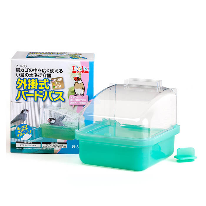 [特長]:■鳥カゴの外から簡単設置できる水浴び容器■外掛式なので鳥カゴの中を広く使えます。■ブンチョウなどのフィンチ類、セキセイインコなど小型インコに。■ドアが開いたときにバードバスの落下を防ぐドアストッパー付き。■ウキが付いているから、沈...
