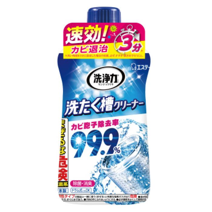 ■カビ・菌をしっかり除去し、気になるカビ臭をスッキリ消臭します。■3分で洗たく槽カビに効きます。（洗い時間を3分に設定した場合の効果）■再付着防止剤配合なので、はがしたカビが洗たく槽につきにくいタイプです。■洗たく槽裏側の汚れにすばやく浸透...