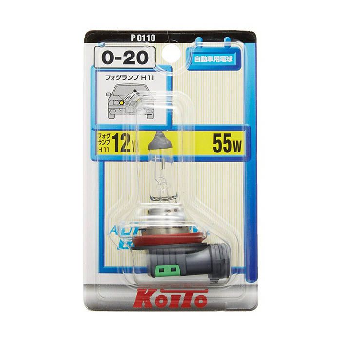 [仕様]：■種別 ： H11定格 ： 12V 55W■口金 ： PGJ19-2ガラス球 ： T11■光色 ： クリアー■入数 ： 1個