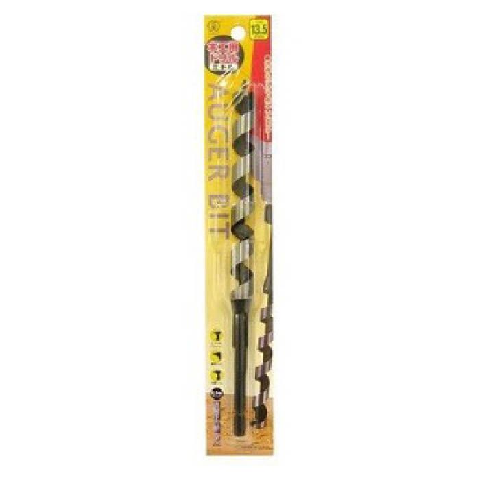 【仕様】・穴径：13.5mm・軸径：6.35mm六角軸・貫通板厚：130mm・適応機種：電気ドリル、充電ドライバー、インパクトドライバー・先端：誘導ネジ付【用途】・木工用