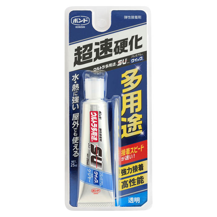 [特長]■接着スピードが速い■衝撃・水に強い■無溶剤で環境にやさしい[用途]■屋内、屋外、凹凸面、水回りでの接着と補修に[仕様]■容量（約）：25ml