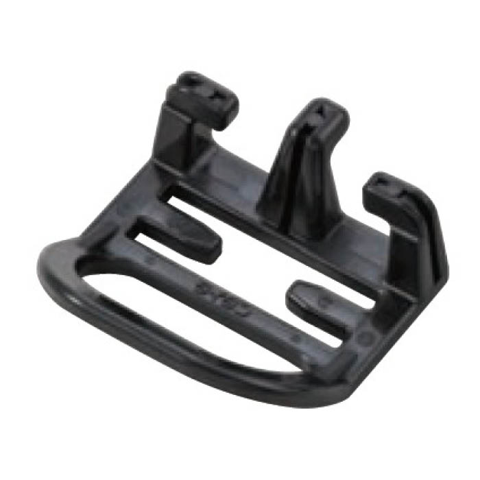 [仕様]：■材質：樹脂■ベルト幅：45mm用■色：ブラック[用途]：■TITANハーネス専用■使用しないフックを吊り下げる際に[特長]：■ロープ式、ストラップ式ランヤードの余長をまとめられる■フルハーネス用休止フック掛け