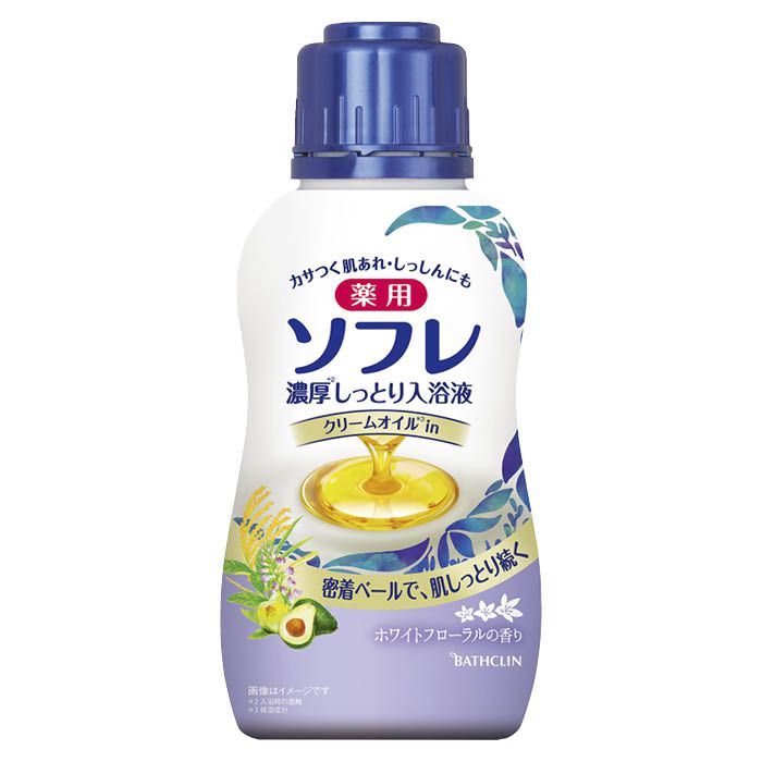 [特徴]：■粉ふき乾燥肌を考えた、高保湿タイプの薬用入浴液。生薬有効成分配合。生後3か月以上の赤ちゃんと一緒に入浴するときも使用できます。[原産国]：■日本[注意事項]：■入浴時、浴槽でのすべりに注意する。原液が目に入った場合は、こすらずに...