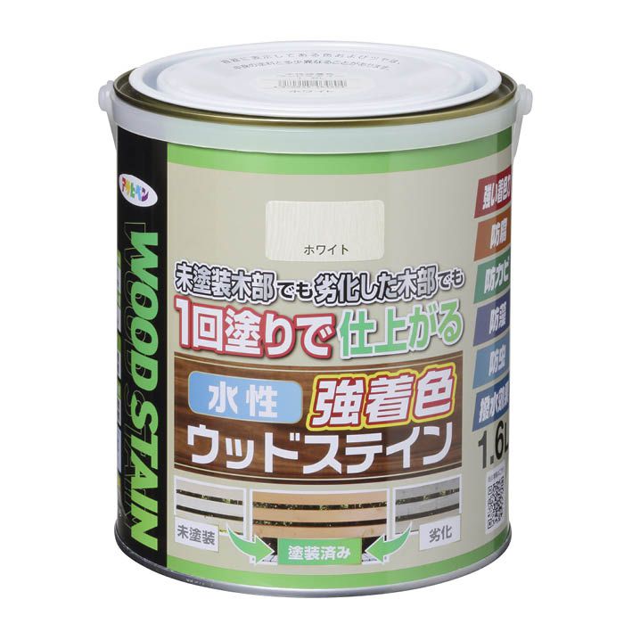 [特長]：■隠ぺいが高く1回塗りで仕上がる水性・低臭タイプの木部専用塗料です。■木目を生かした美しいステイン仕上げができ、日光や雨に強く耐候性に優れています。■防腐・防カビ・防藻・防虫効果があり、長期間、木部を美しく保ちます。■撥水剤の配合...