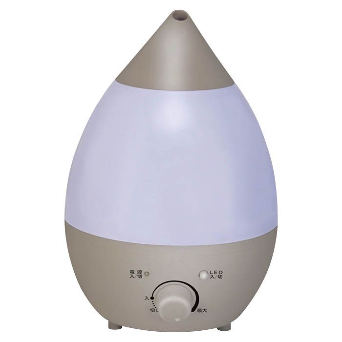 [特徴]：■安心・安全・静かな超音波式■1回の給水で最長7時間30分加湿（加湿量最大時）■ミストの吹き出しは360度調節可能■癒しの空間を演出する7色に光るLEDライト[仕様]：■製品寸法：幅160×奥160×高240mm■質量：約0.6k...