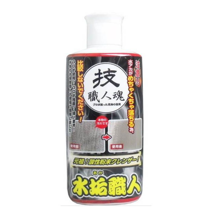 [特徴]：■粉末タイプ酸性クレンザー。鏡のウロコや水まわりの水垢汚れを解決。