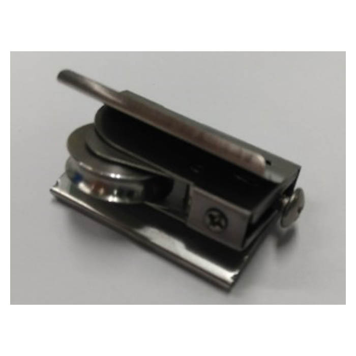 【特徴】■本体サイズ（mm）：厚み9 x高さ25 x長さ40■用途：小窓・テラス■コマ：φ20 ステンレス■耐荷重：15kg■有効框：平行（框）■有効寸法框側（mm）：内幅9~12 高さ25以上■適合レール：甲丸■特徴：羽根バネ式 横方向か...
