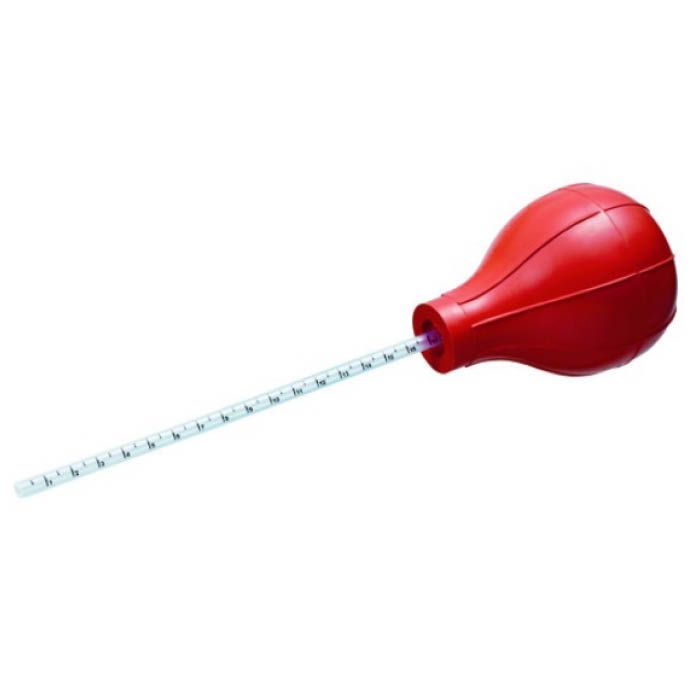 [仕様]：■材質：ポリスチルスポイト 天然ゴム、ノズル部 プラスチック■全長（mm）：205■ノズル長（mm）：113■ノズル外径（mm）：3■適合穿孔径（mm）：3.4ー13.0■適合サイズ（ねじの呼び）：適合穿孔径（mm）3.4ー13....