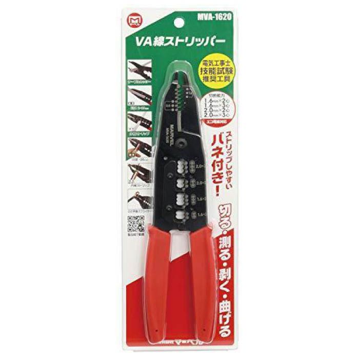 【用途】■ケーブルの切断、外被（シース）及び内被（絶縁体）の剥離、心線の曲げ作業に!【特徴】■これ1本で切る、測る、剥く、曲げる作業が可能!■ケーブルの切断、外被（シース）、心線（絶縁体）の3本同時皮むき可能■のの字曲げ作業も楽々!【仕様】...
