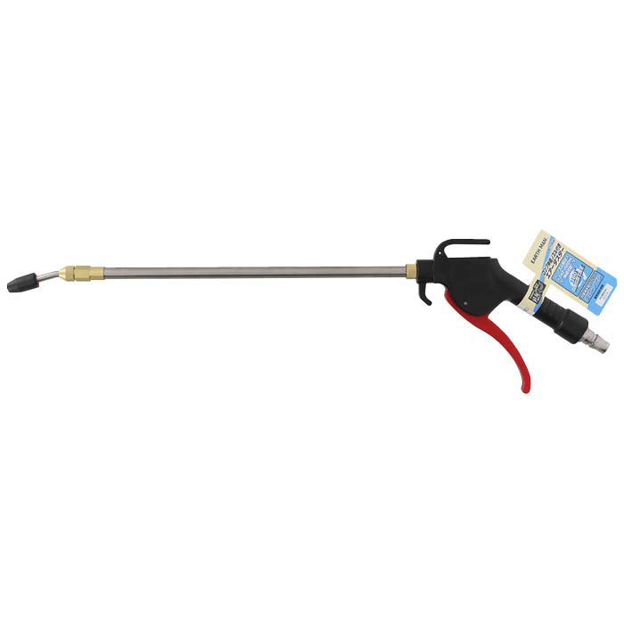 [仕様]：■適用流体：空気■プラグ取付けネジ：G1/4■使用最高圧力：0.6MPa[用途]：■切削粉、水分、オイル、ゴミ、ほこり等の吹き飛ばし作業に[特長]：■ノズル部は約340mmから580mmまで伸縮可能■ノズル角度は360°自由位置で...