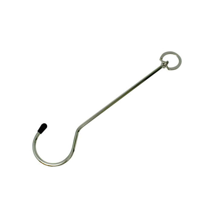 ■フックを自由に回せるようにしました。■ステンレス製■線径：4．0mm■内径：40mm■長さ：200mm