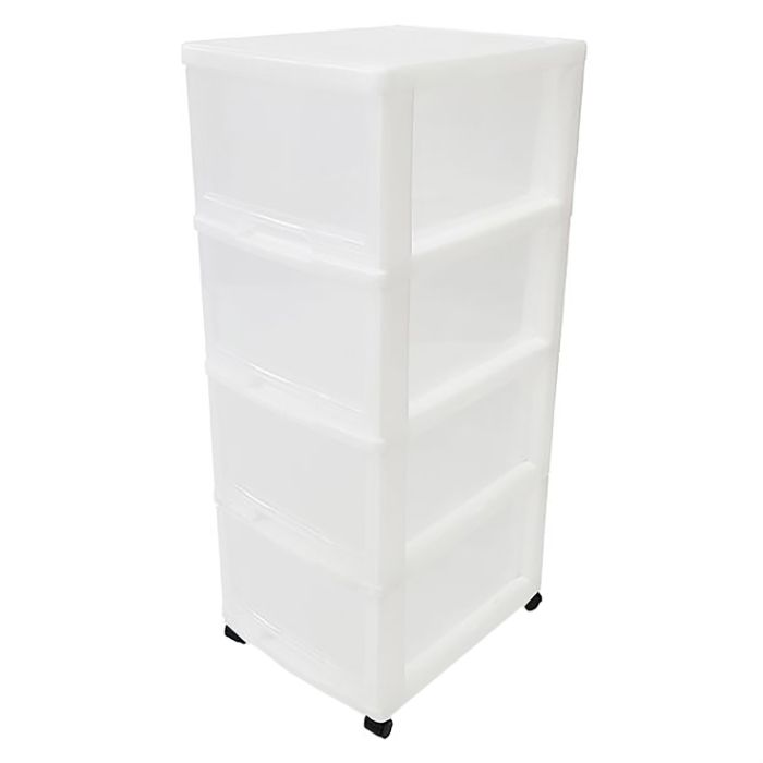 [仕様]： ■サイズ：（約）幅33×奥行41×高さ90cm（キャスター含む） ■重量：（約）4.3kg ■耐荷重：引出し2.2kg [材質]： ■本体：ポリプロピレン ■キャスター：ナイロン [特長]： ■B4、A4サイズのファイル、ちょっ...