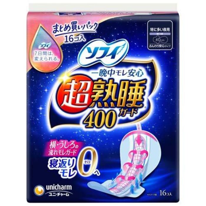 [特長]：■超ピタッと設計で、前側・真ん中・ヒップライン全方向にスキマをつくらずモレ安心。寝返りしても、あなたの動きにあわせてしっかりフィット。■せき止めギャザーで横・うしろの流れモレをガード。■極上やわらかシートが極上の肌あたりを実現し、...