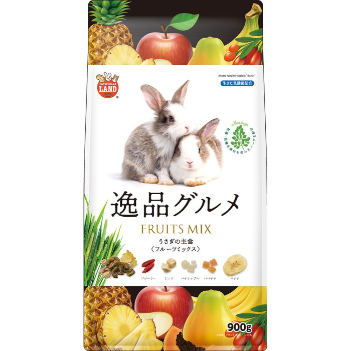[原材料]：牧草ペレット【チモシー、ふすま、アルファルファ、グルテンフィード、とうもろこし、ビートパルプ、小麦粉、脱脂大豆、りんご粕、食物繊維（リグノセルロース）、動物性油脂、酵母、ひまわり油、発芽玄米、酵母エキス、ミネラル類（Ca、Na、...