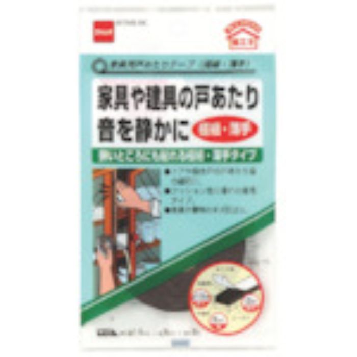 [用途]：■家具や建具の戸あたり音を緩和する。[仕様]：■極細・薄手■タイプ：片面■接着力17.5N/25mm　■基材厚±0.5mm[材質]：■基材：レーヨン■粘着剤：アクリル系■はくり紙：紙