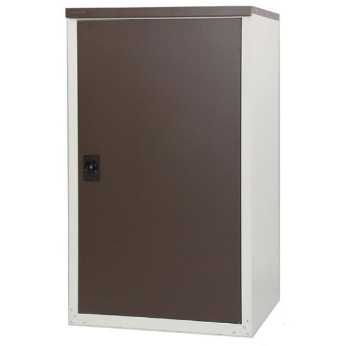 [仕様]：■材質：本体／スチール（粉体塗装）■内寸サイズ：W79.5×D64×H125cm■有効開口部：W68×H119.5cm■カラー：天板・扉／ダークブラウン　その他（本体、棚板）／ライトグレー■棚板1枚付き：棚サイズ／W79.5×D6...