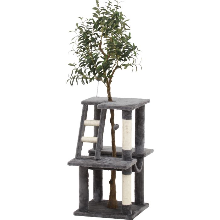 [仕様]：■材質・素材：パーティクルボード/紙管/ポリエステル/麻紐■商品形態：組立品■原産国：中国■サイズ（植物抜き高さ）：820mm■サイズ（棚板厚）：20mm■サイズ（土台）：450×450mm■適応体重（ステップ）：8kgまで■耐荷...