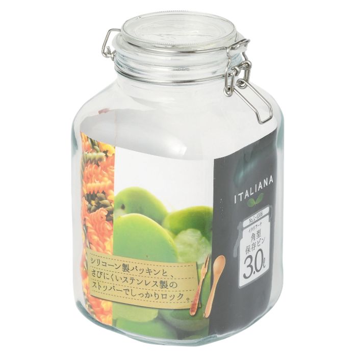 [特長]■ガラス製なのでにおいが移りにくく衛生的です■梅酒や果実酒作りに[仕様]■製品サイズ（約）：幅145×奥行140×高さ235mm■容量：3.0L■重量（約）：1196g■材質：ソーダガラス、ステンレス鋼、シリコーンゴム