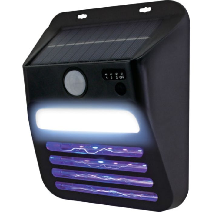 [仕様]■材質：ABS/PS/ステンレス■明るさ：100_（センサーライト）■二次電圧：約1300V（殺虫時の瞬間電圧）