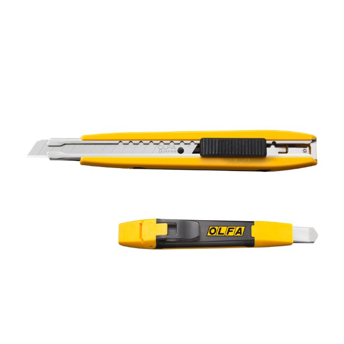 【特徴】・刃折器とオートロック式小型カッターナイフを一体化した製品です。・刃折器はワンタッチで簡単に取外し・取付けが可能で、場所を選ばずに簡単に刃の処理が行えます。・刃折器は約2枚分の刃を収納できます。・薄い紙や壁紙、フィルムのカットに適し...